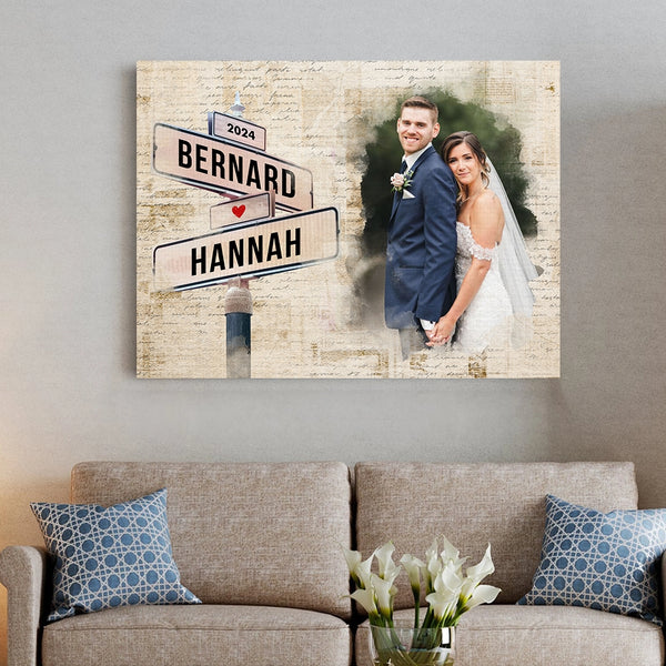 Personalisierte Leinwand Mit Namen